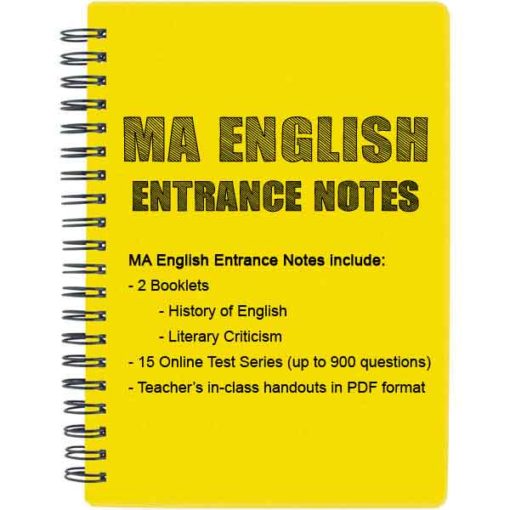 MA English Entrance Notes - Learning Skills Bookstore - Buy Books ...